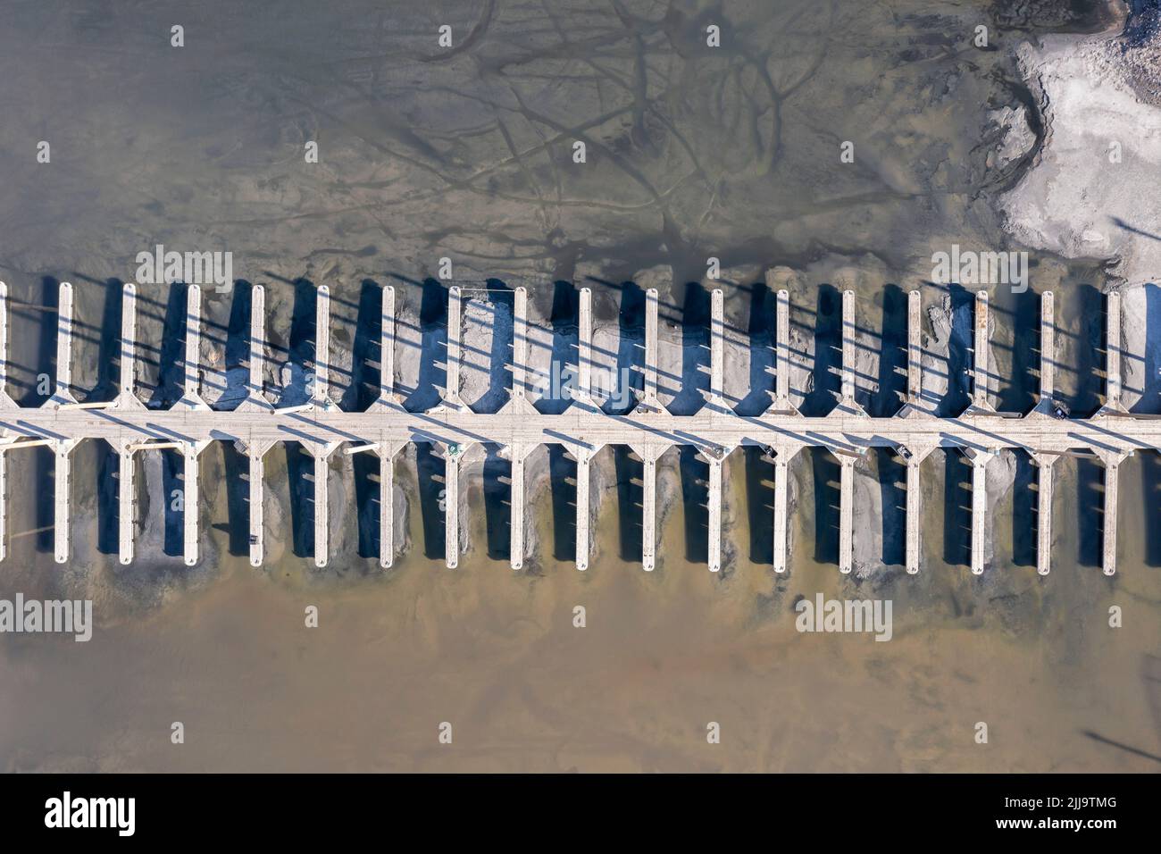 Aerial great salt lake marina hi-res stock photography and images - Alamy