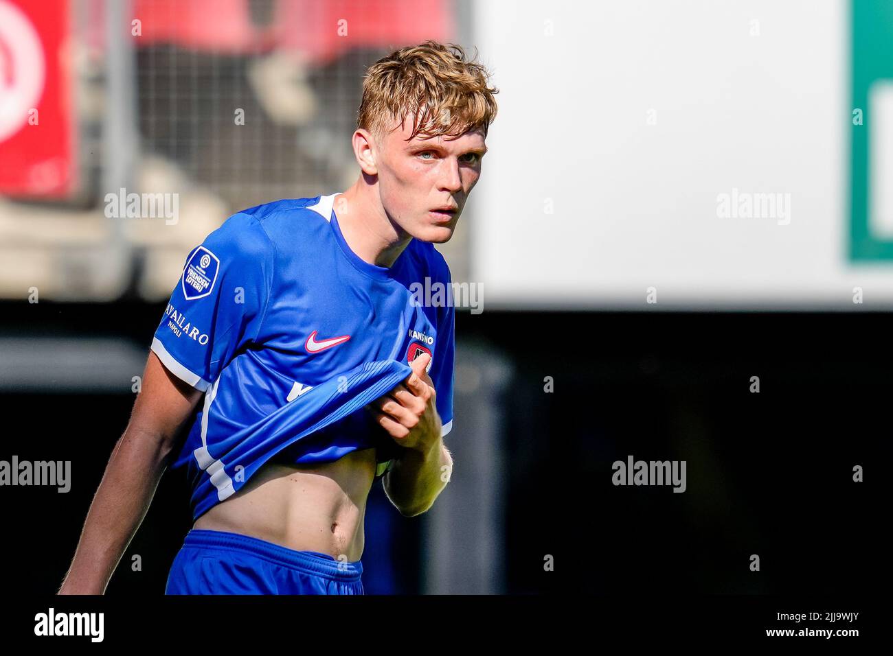 ALKMAAR, NETHERLANDS - JULY 24: Maxim Dekker of AZ during the Preseason ...
