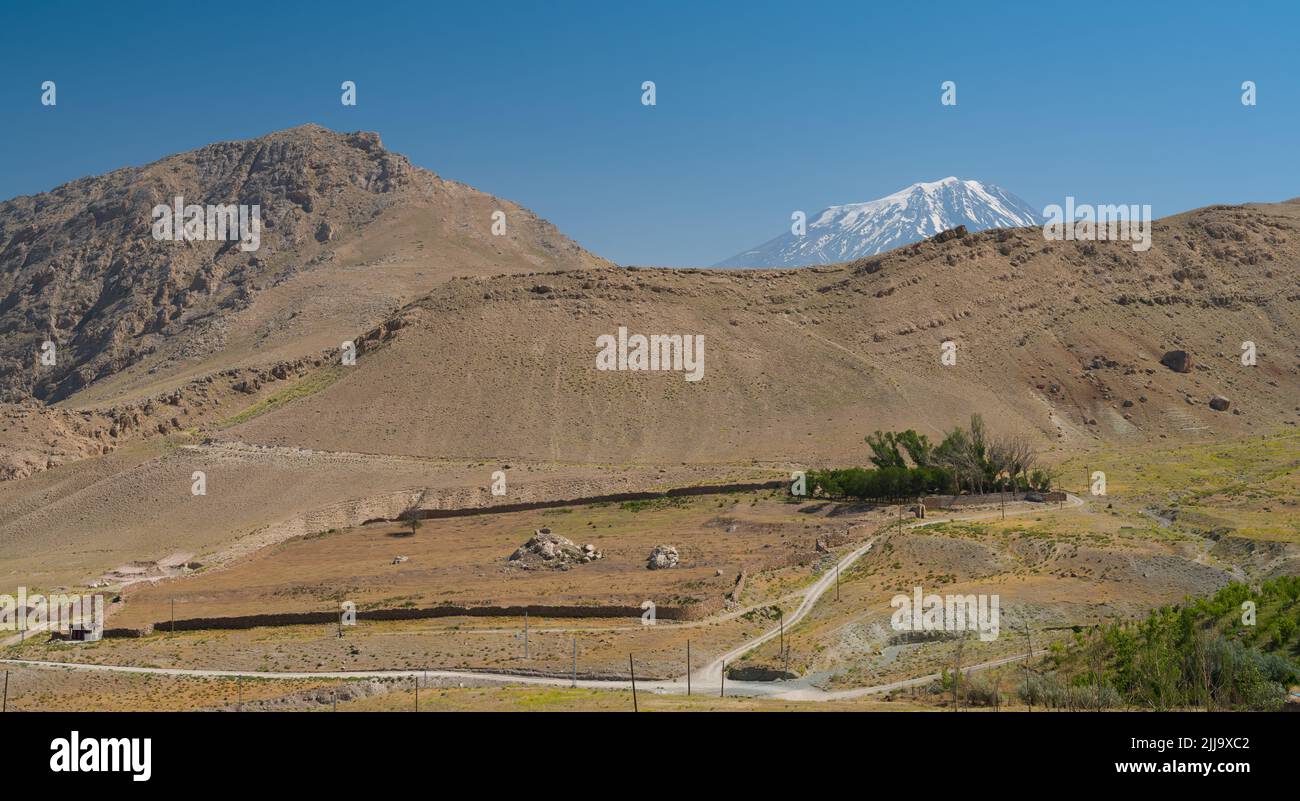 The Monk's Garden and Ararat Mountain. Doğubeyazıt. Agri city, Turkey ...