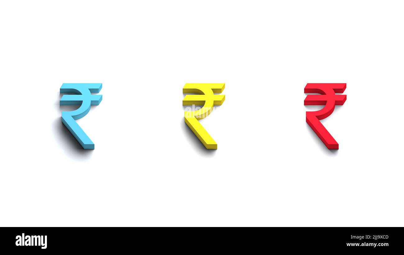 Blue sign indian rupee symbol hi-res stock photography and images - Alamy