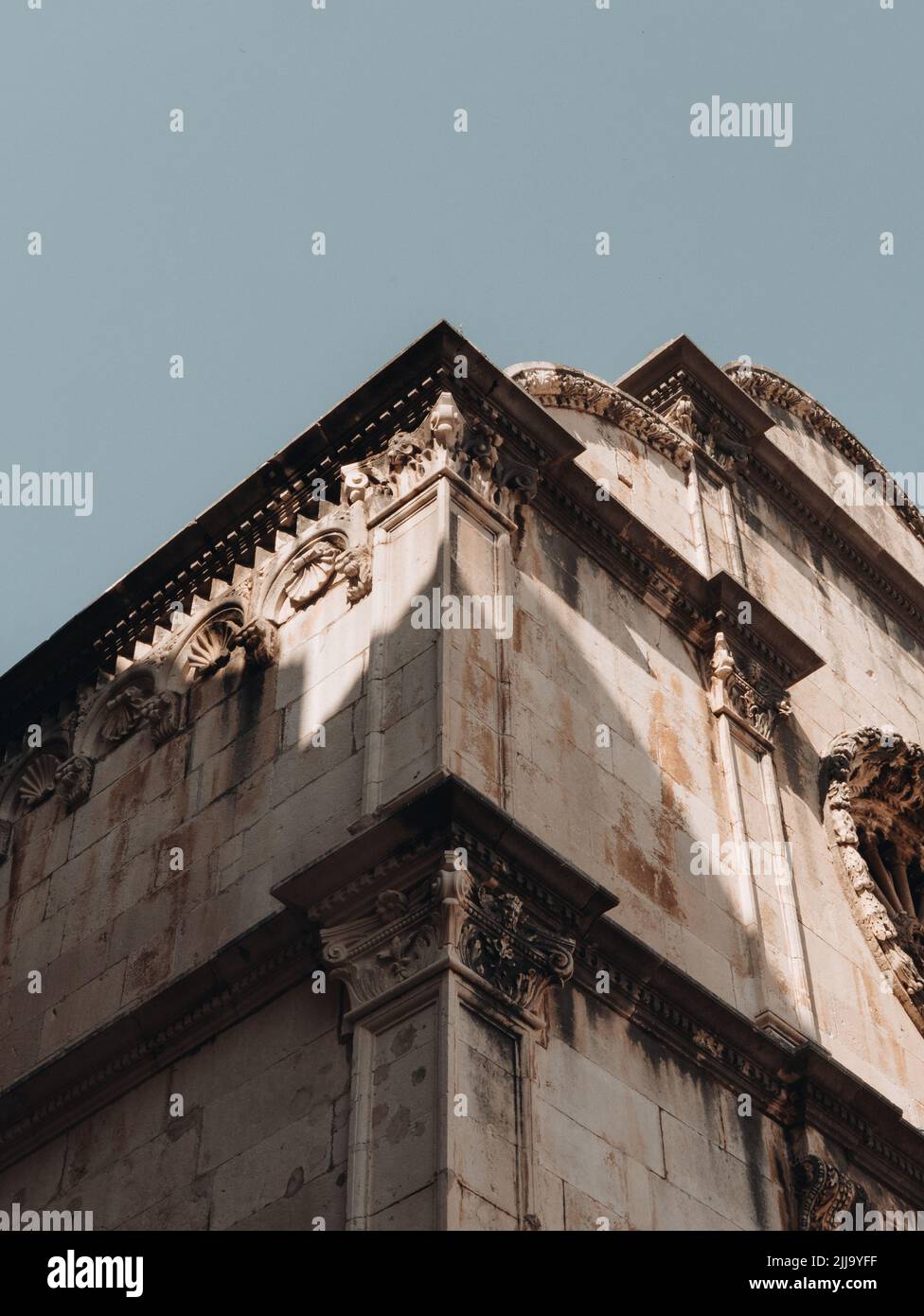 A low angle of an architectural building on a sunny day Stock Photo - Alamy