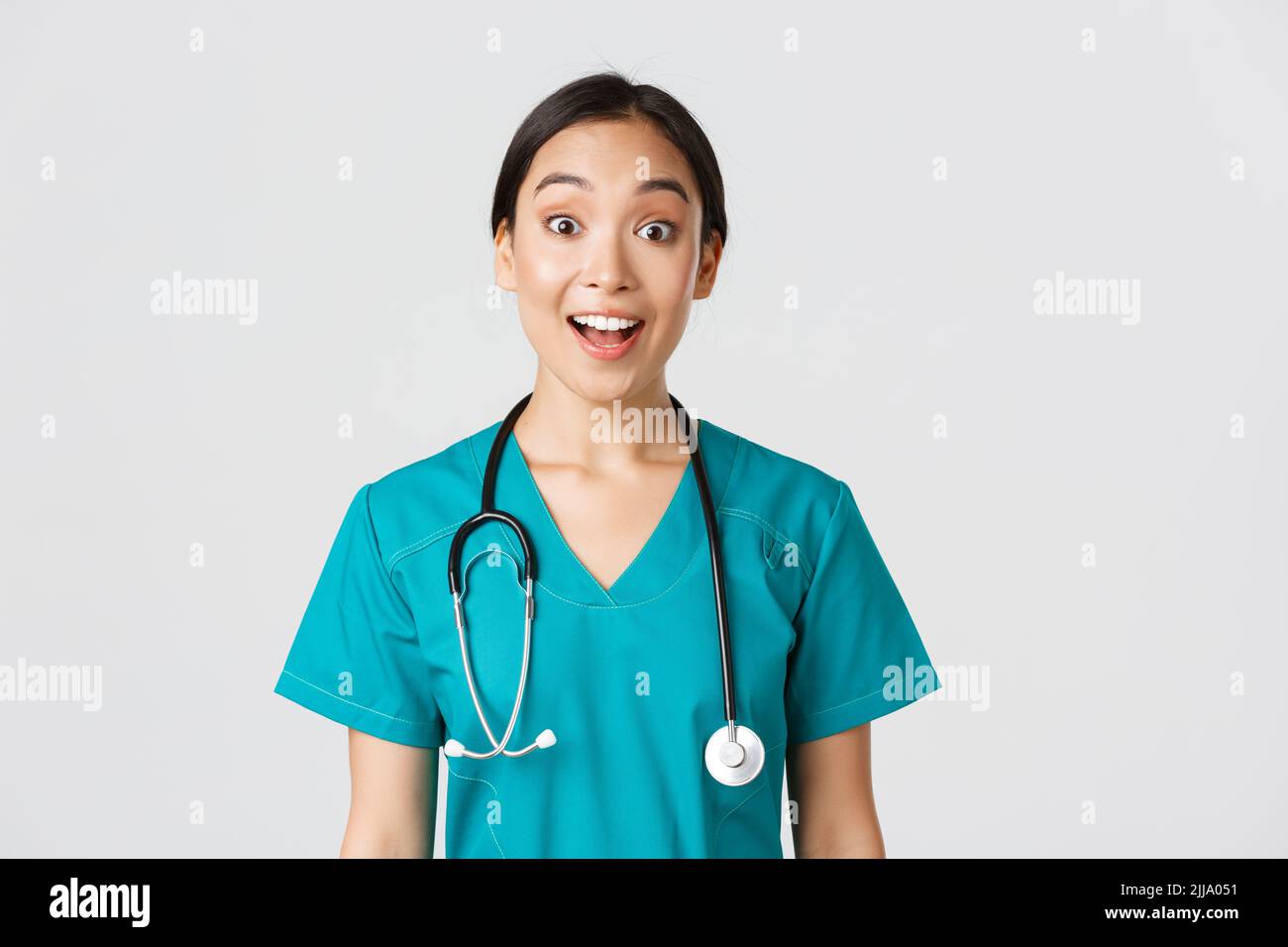 Healthcare workers, preventing virus, quarantine campaign concept ...