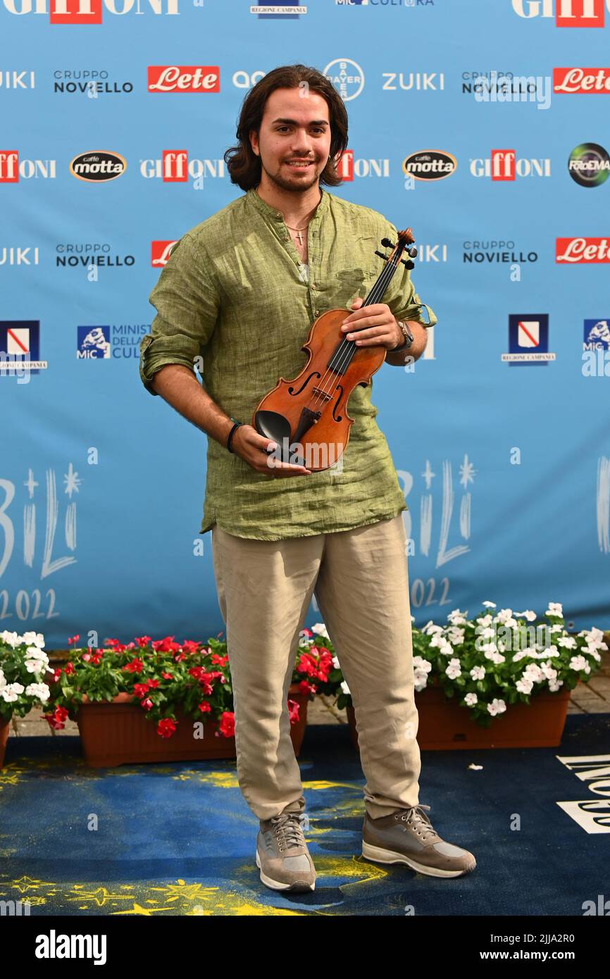 GIFFONI VALLE PIANA, ITALY - JULY 24 Giuseppe Gibboni attend the ...