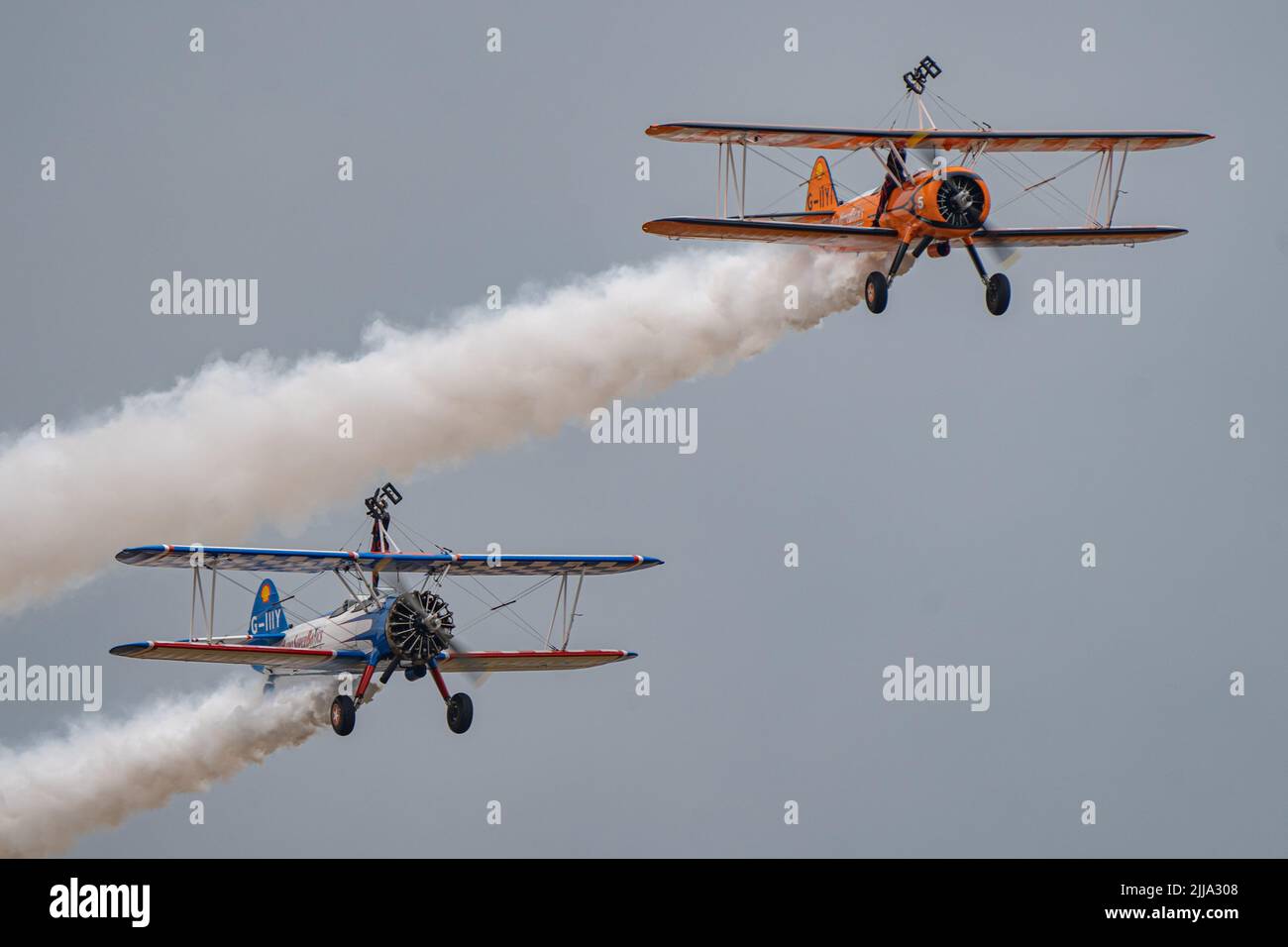 Wing Walkers At Farnborough Air Show 2022 Stock Photo - Alamy