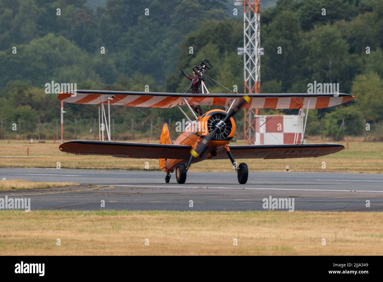 Wing Walkers At Farnborough Air Show 2022 Stock Photo - Alamy