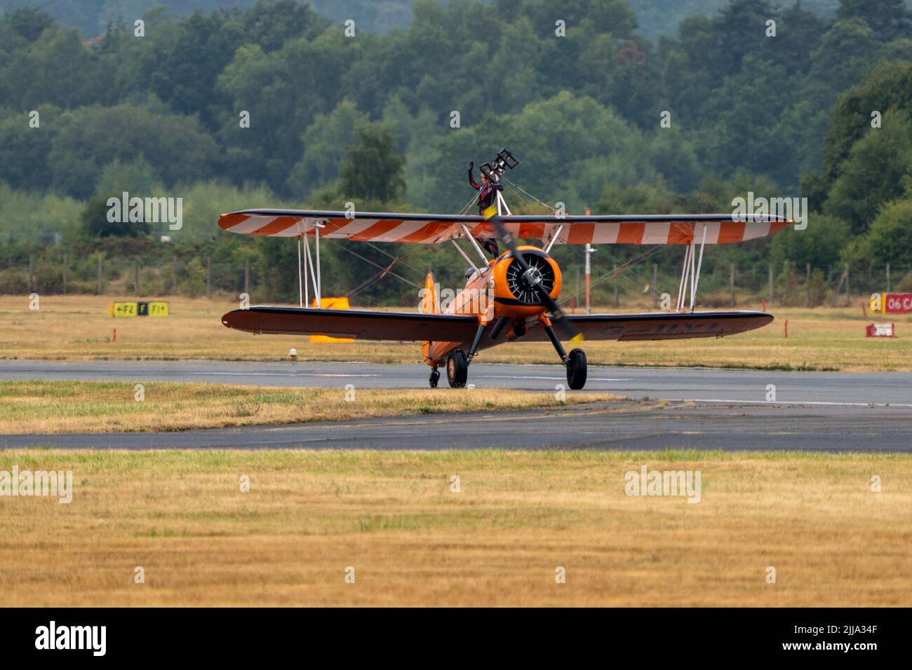 Wing Walkers At Farnborough Air Show 2022 Stock Photo - Alamy