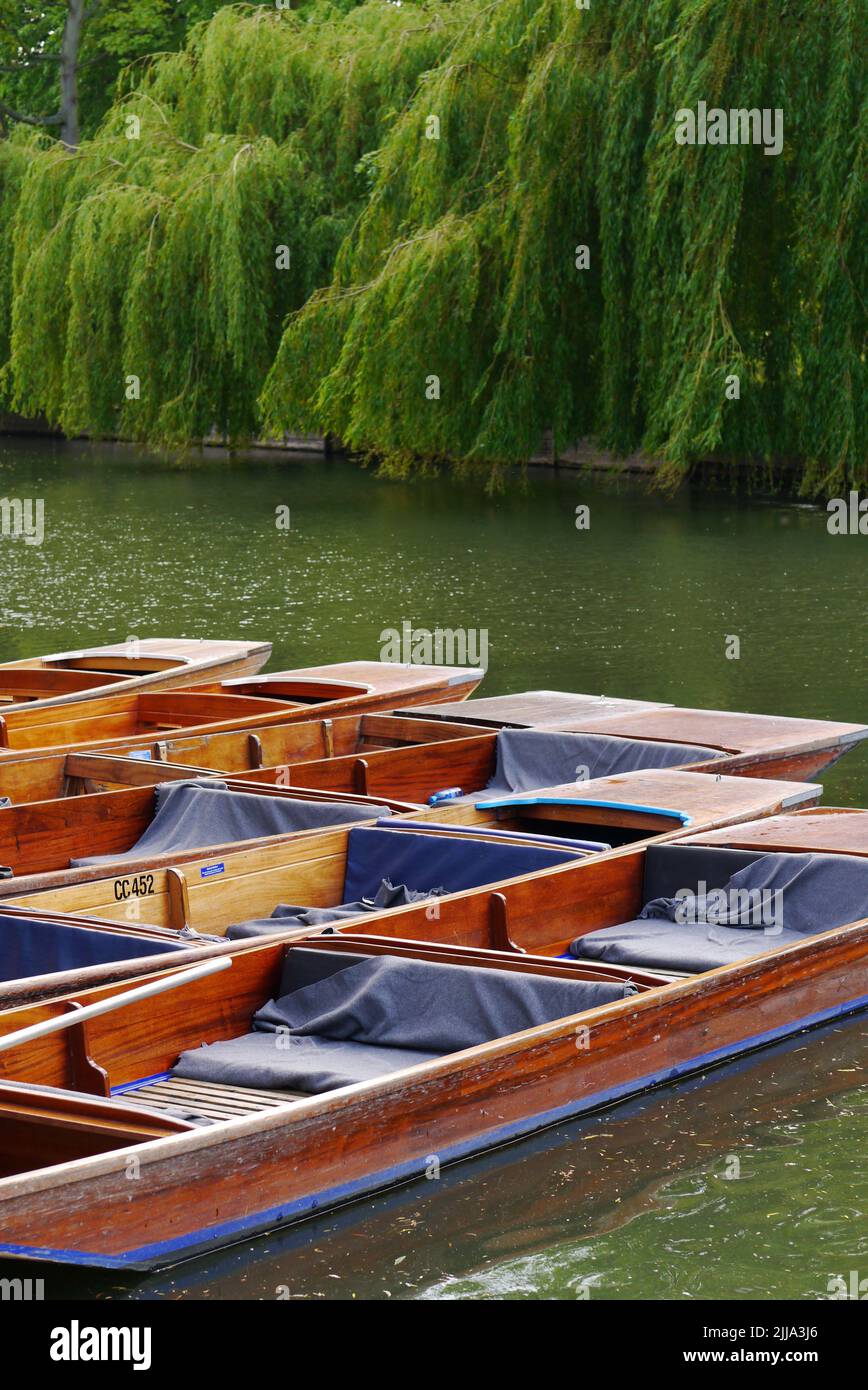 The small boats parked in a river Stock Photo - Alamy