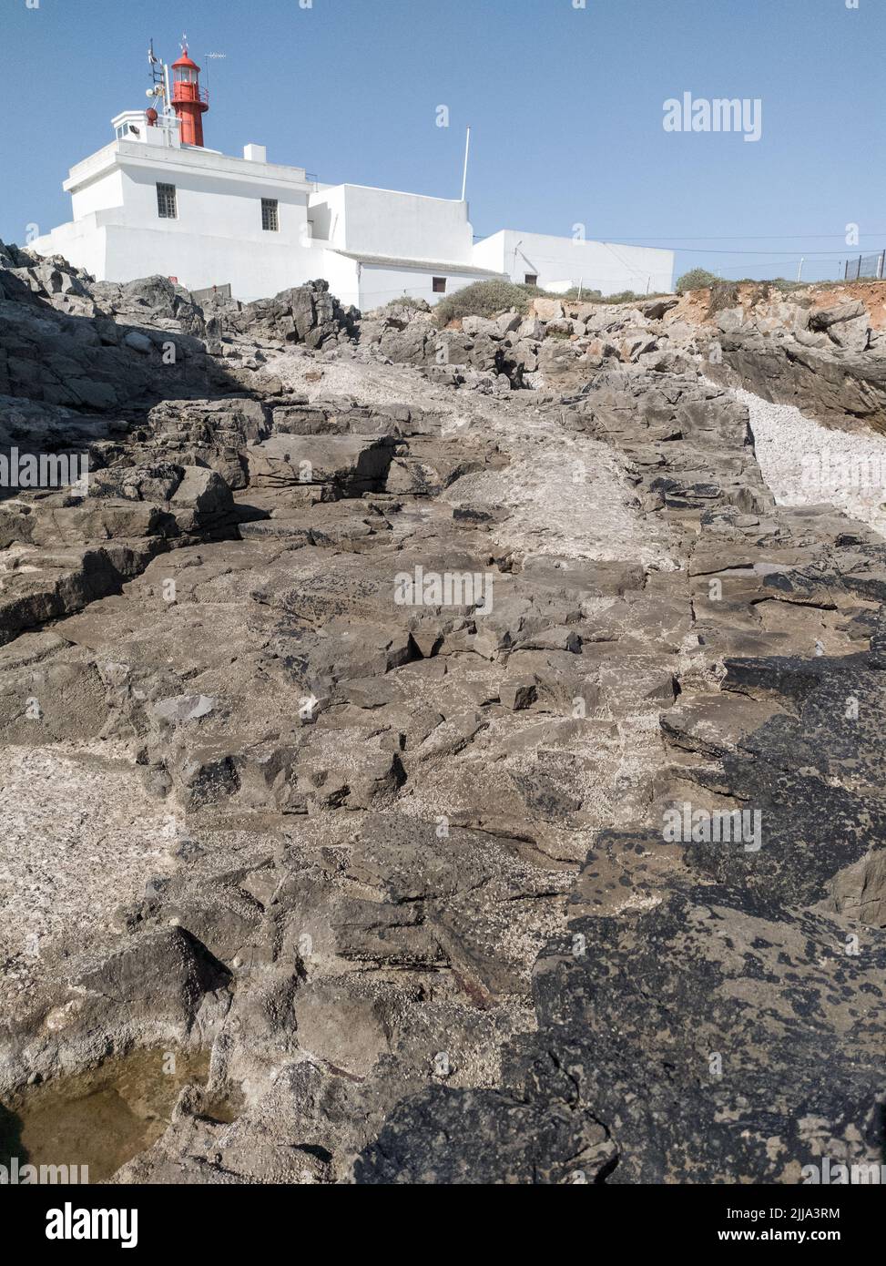 The Historic Cabo Raso Lighthouse in Cascais, Portugal Stock Photo - Alamy