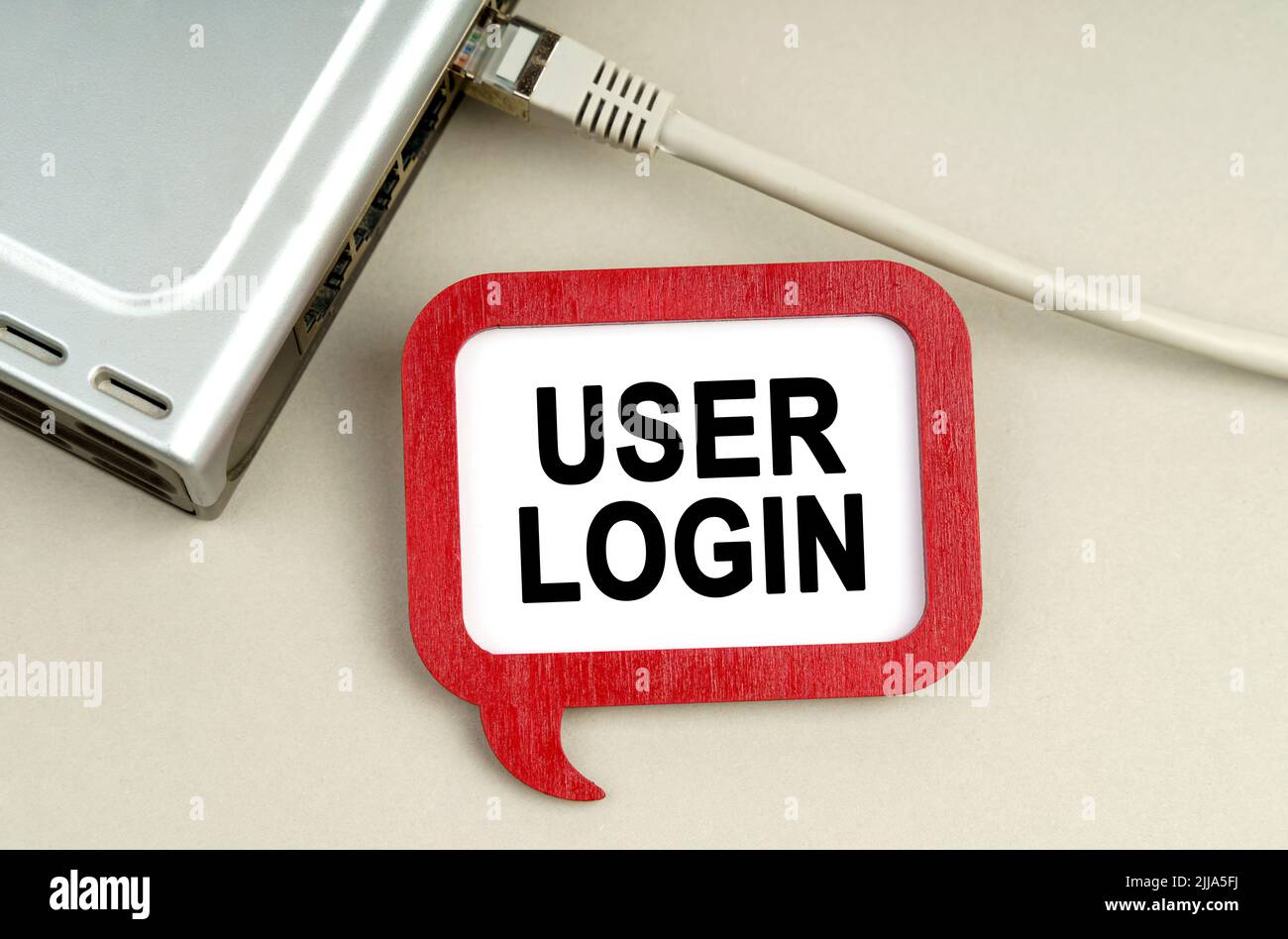 Internet and security concept. There is a router connected to the ...