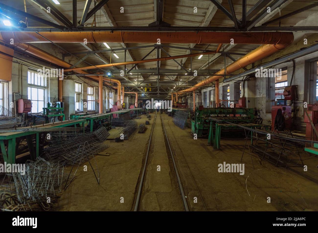 Reinforced concrete factory. Production of iron armature reinforcement ...