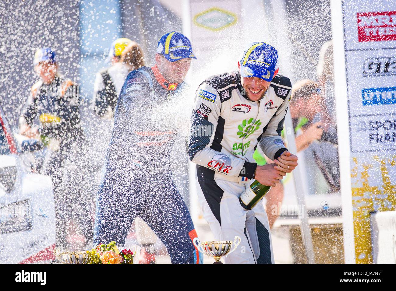 01 FRANCESCHI Mathieu, BAUD Lucie, SKODA Fabia Rally2, 03 TODESCHINI ...