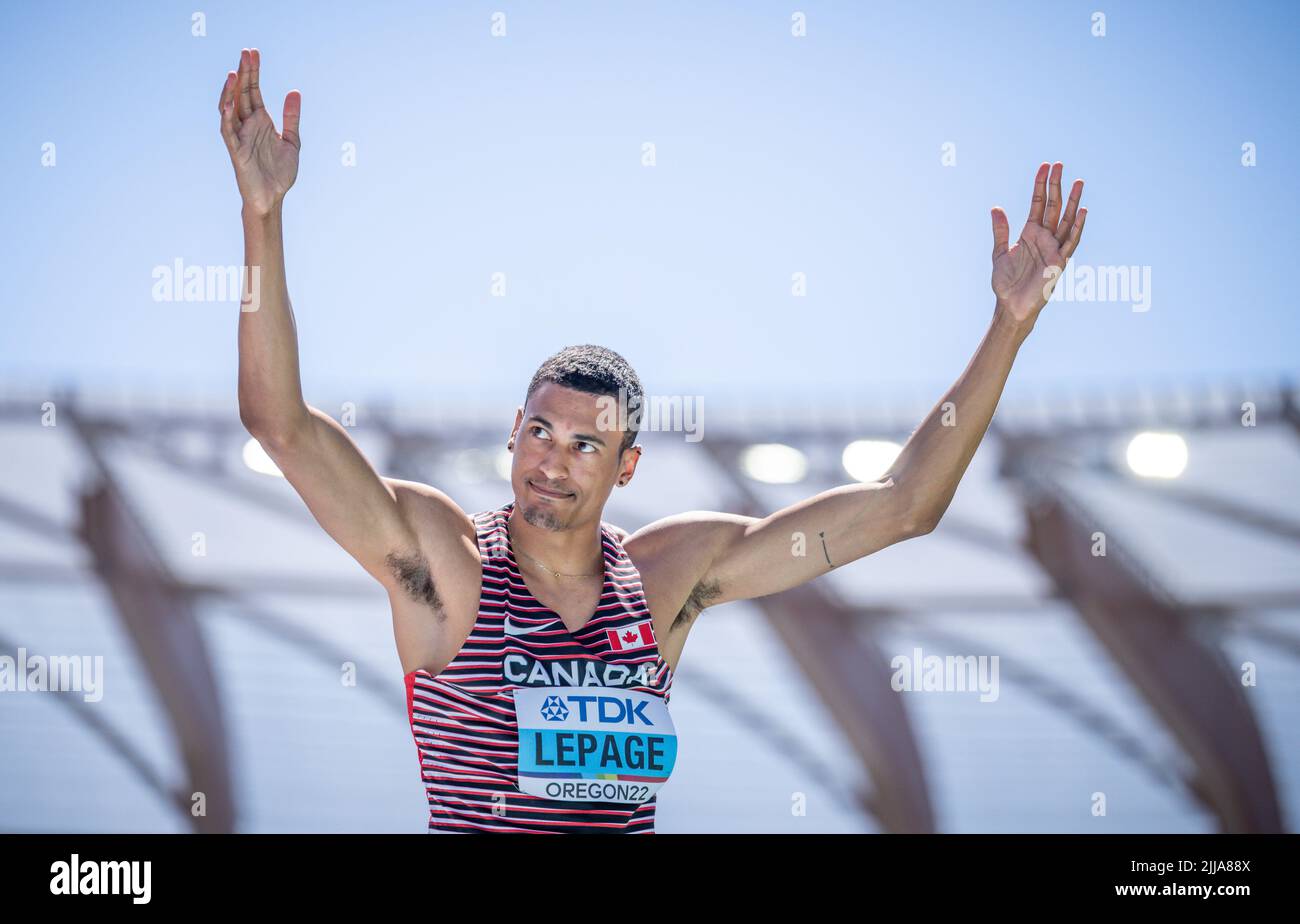 Eugene, USA. 24th July, 2022. Athletics: World Championship, decathlon ...