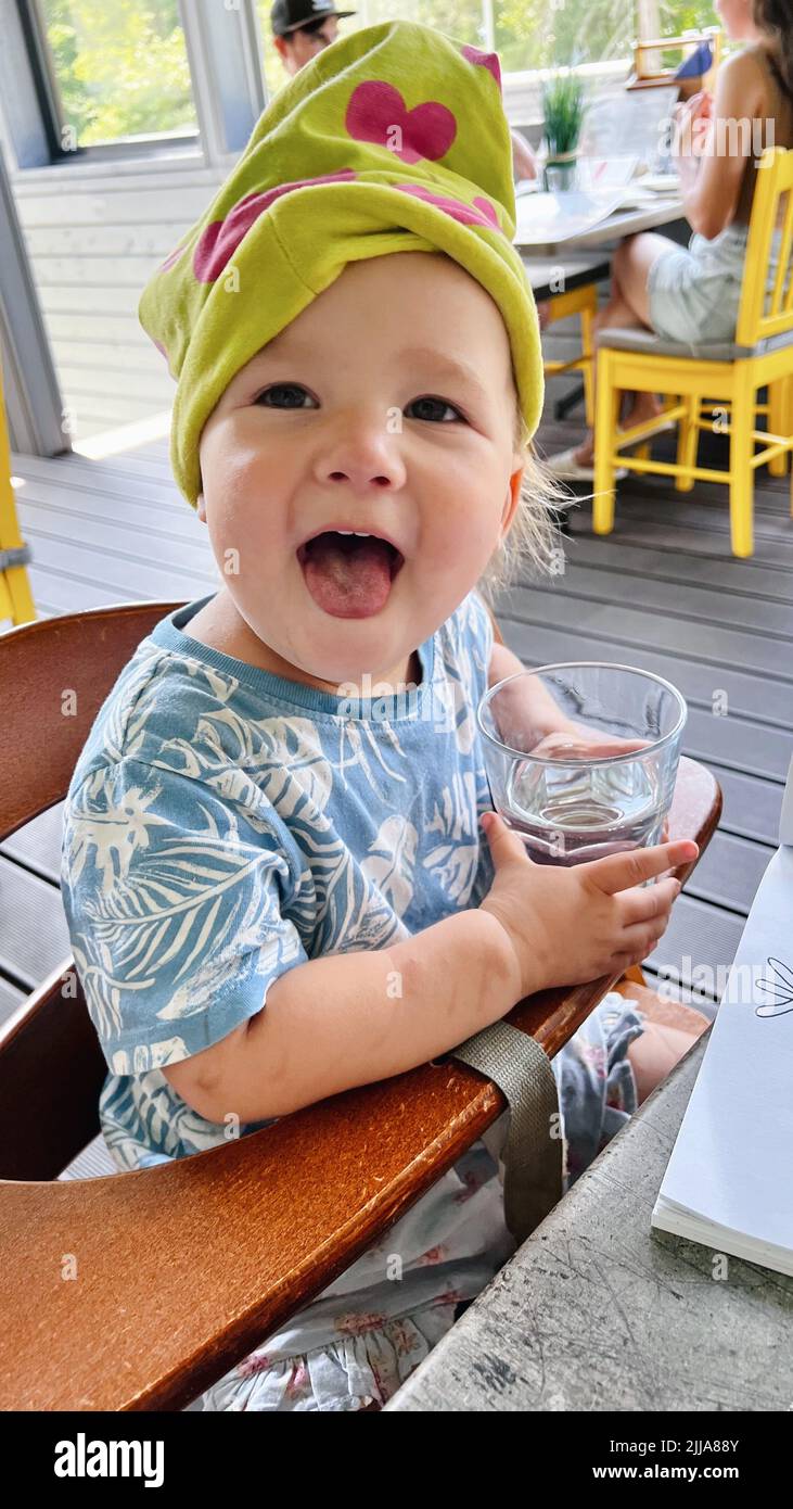 Child drinking from a tap hi-res stock photography and images - Alamy