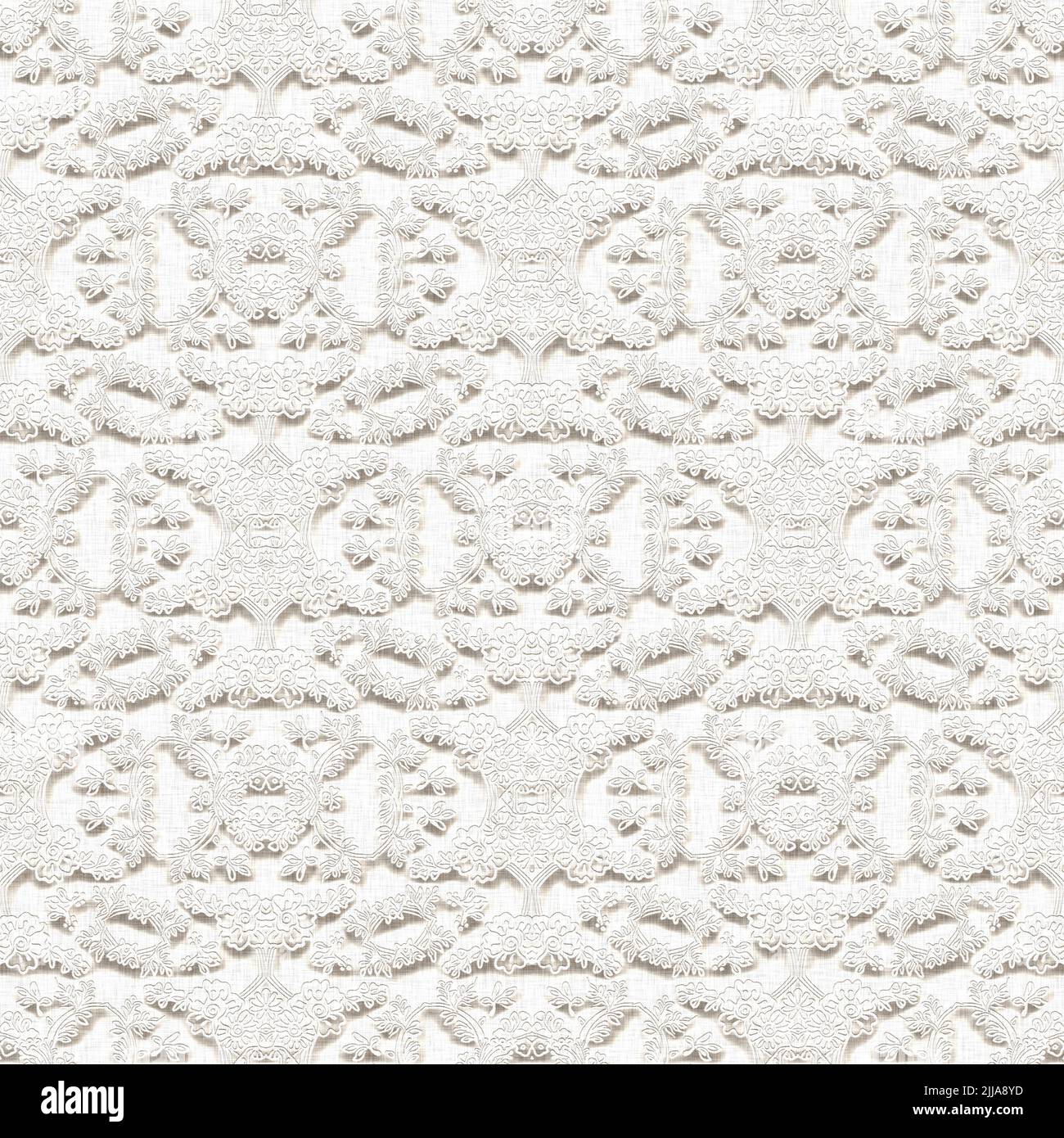 White on White linen lace effect background. Minimal stylish wedding ...