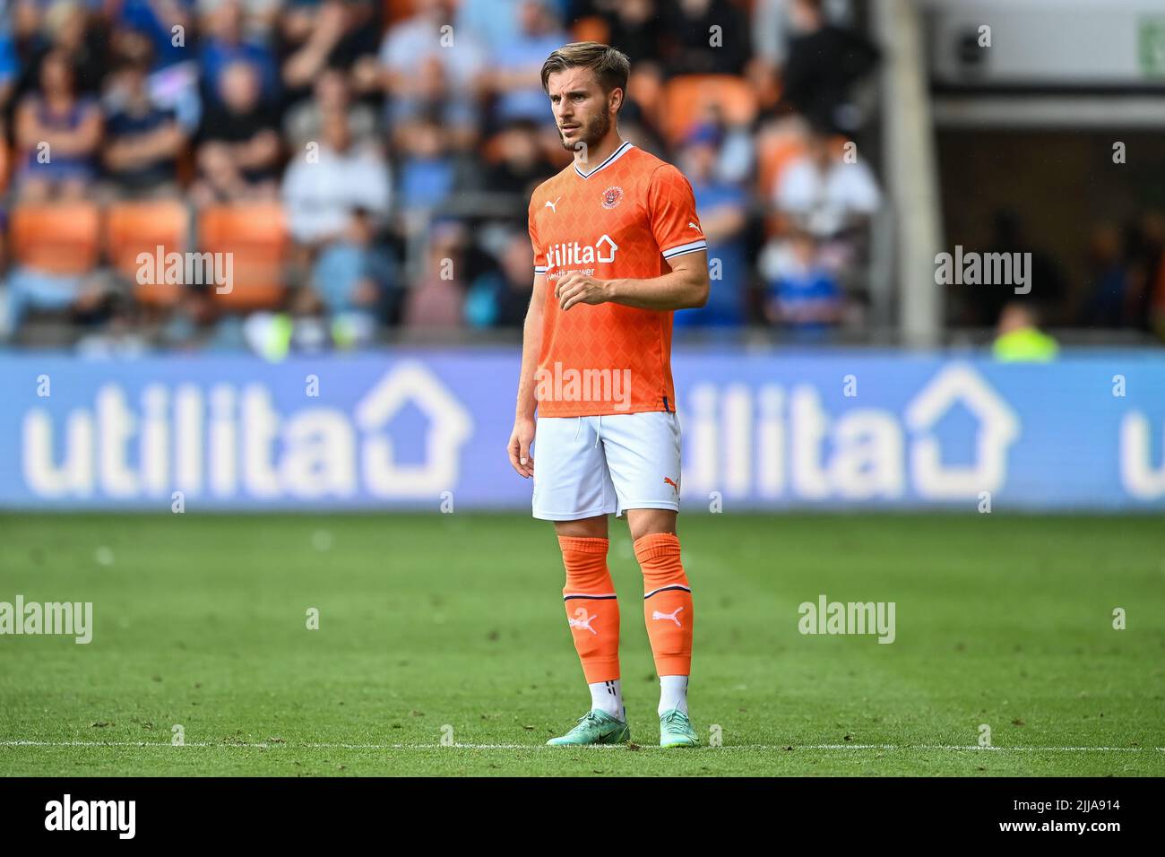 Luke Garbutt #29 of Blackpool during the game Stock Photo - Alamy