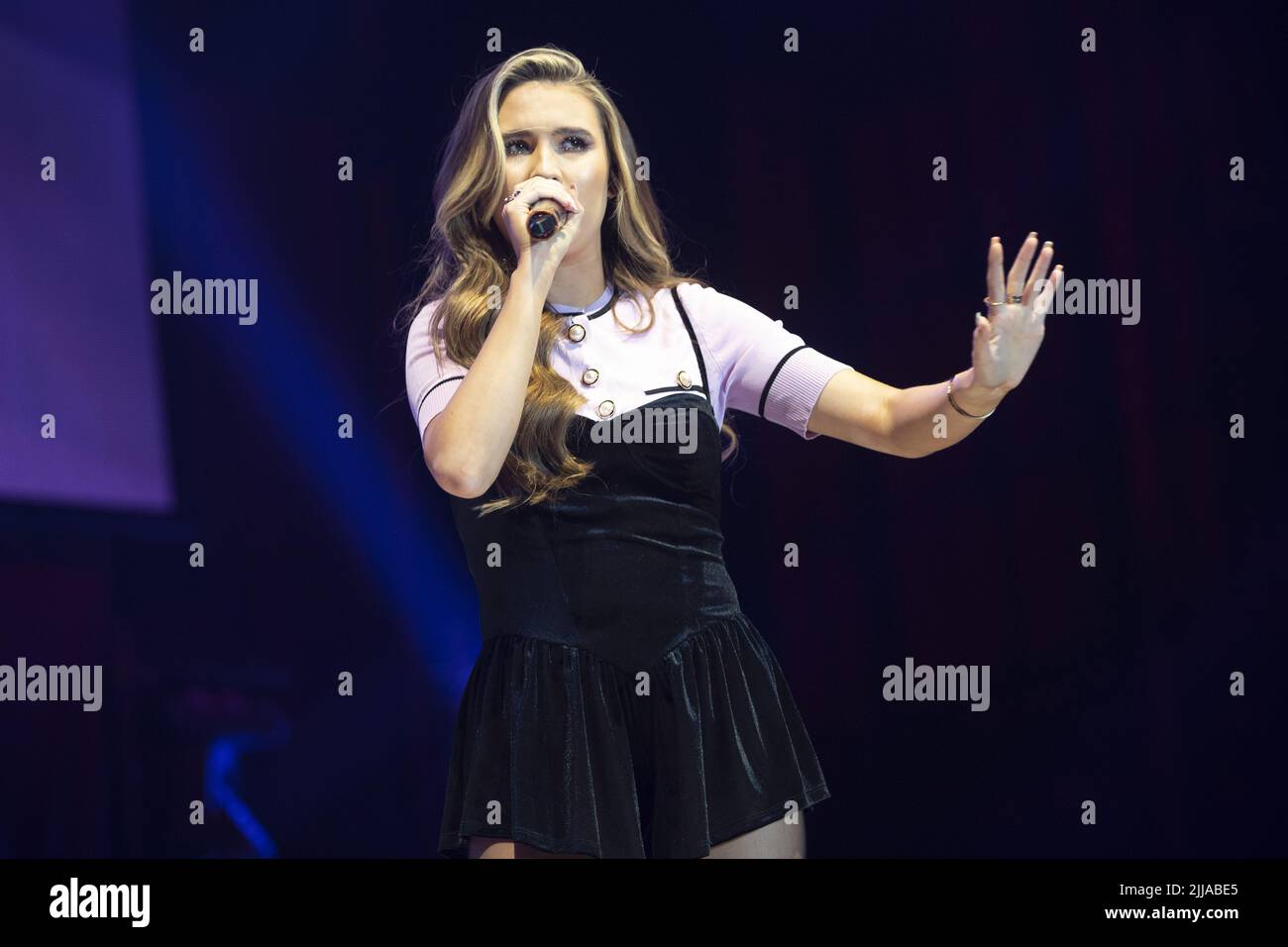 Mimi Webb performing live as part of Radio City Hits Live 2021 at the M ...