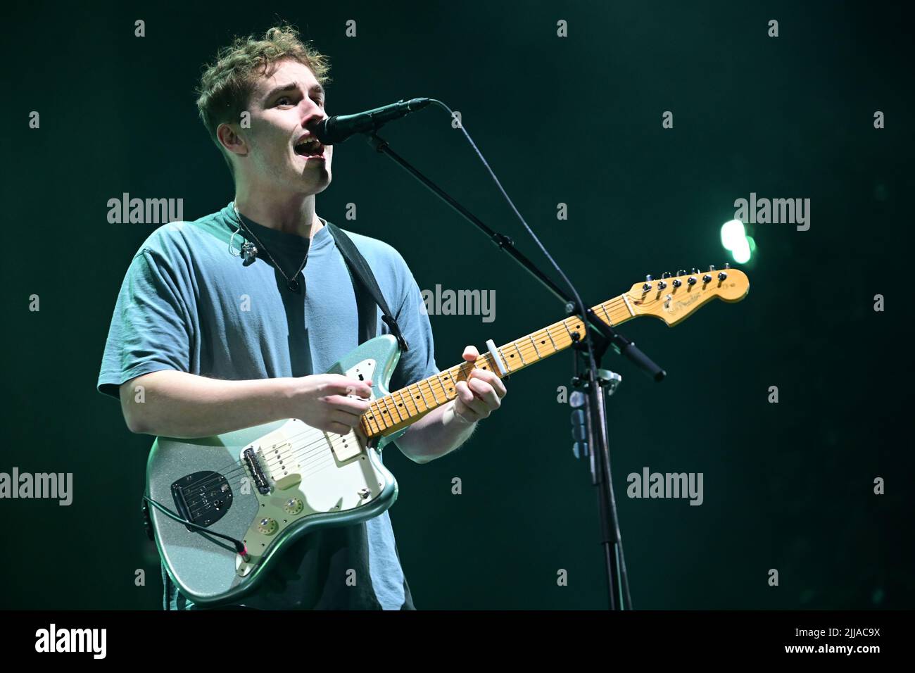 Newcastle singer-songwriter Sam Fender performing at the First Direct ...