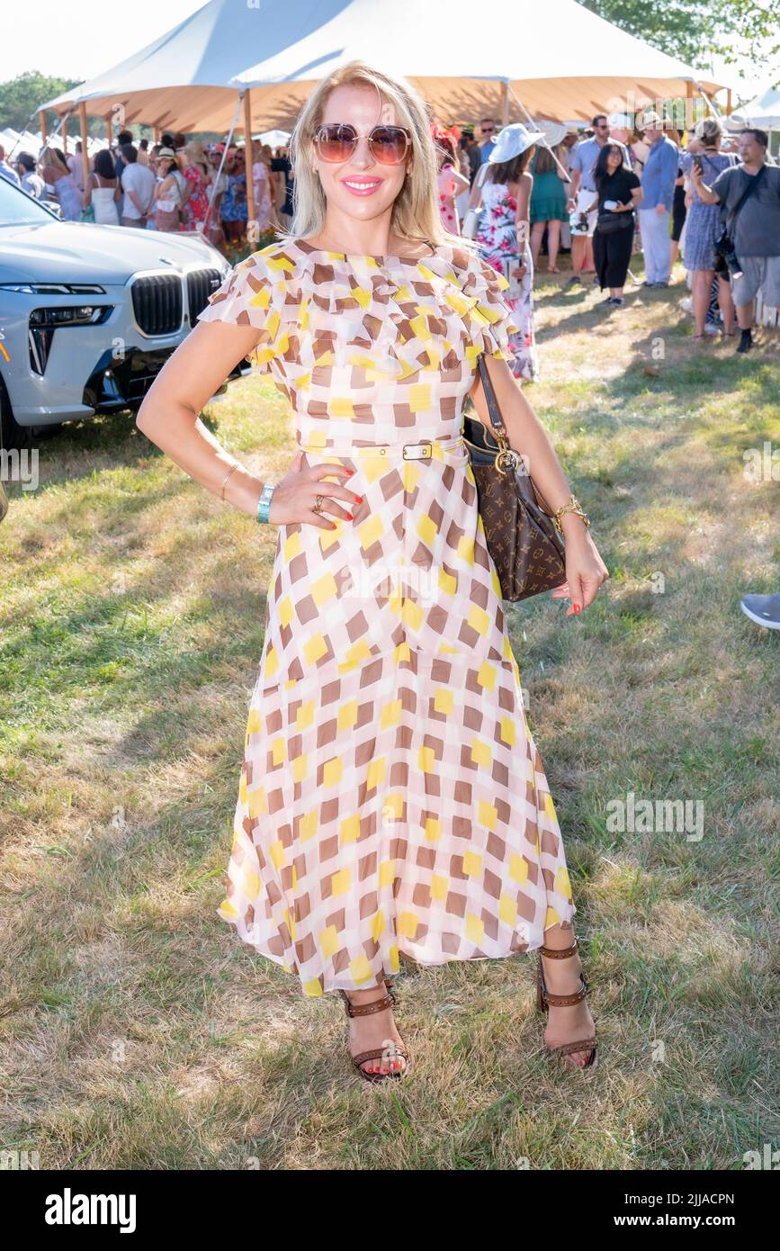 Wafa Jahou attends Polo Hamptons 2022 Match and Event presented by ...