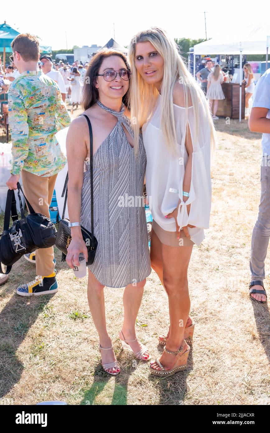 Michelle Zweifler and Sara Burack attend Polo Hamptons 2022 Match and ...