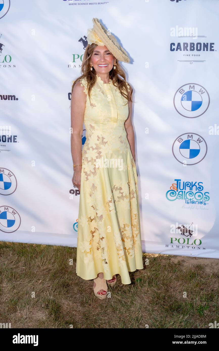 Bridgehampton, USA. 23rd July, 2022. Maria Fishel attends Polo Hamptons ...