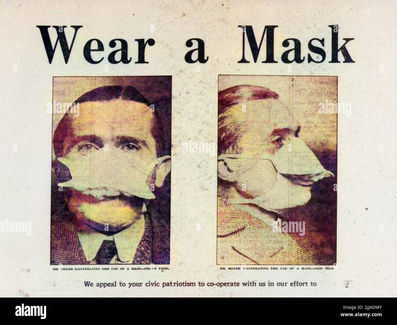 Spanish flu 1918 us hi-res stock photography and images - Alamy