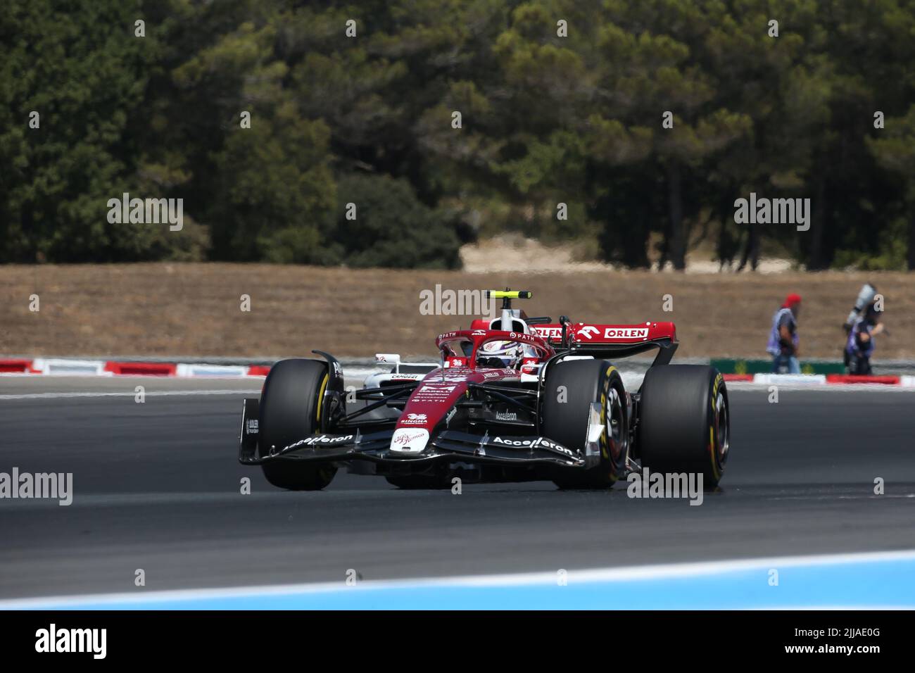 jul 24 2022 Le Castellet, France - F1 2022 France GP - Race - Guanyu ...