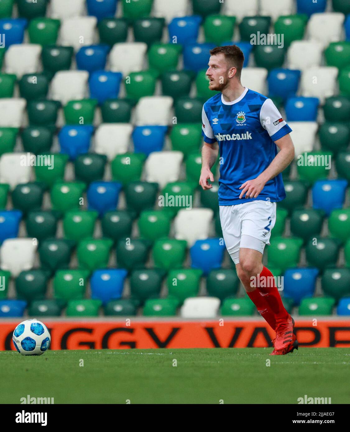 Windsor Park, Belfast, Northern Ireland, UK. 13 July 2022. UEFA Champions League First ...
