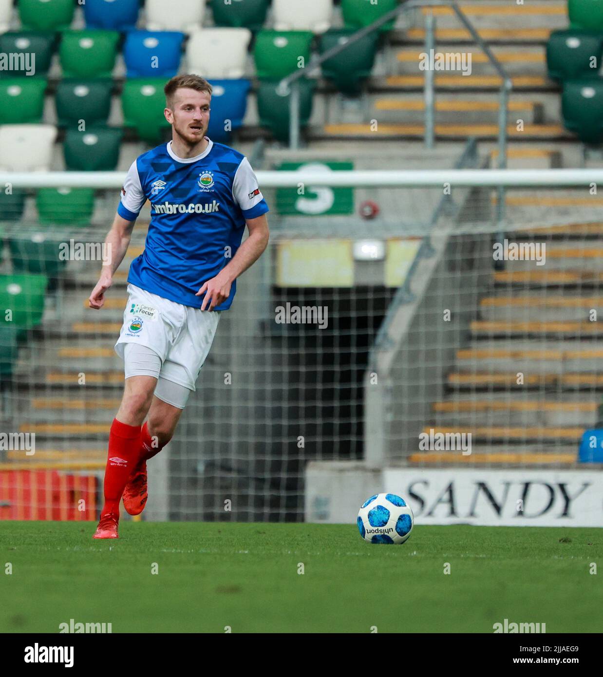Windsor Park, Belfast, Northern Ireland, UK. 13 July 2022. UEFA Champions League First ...