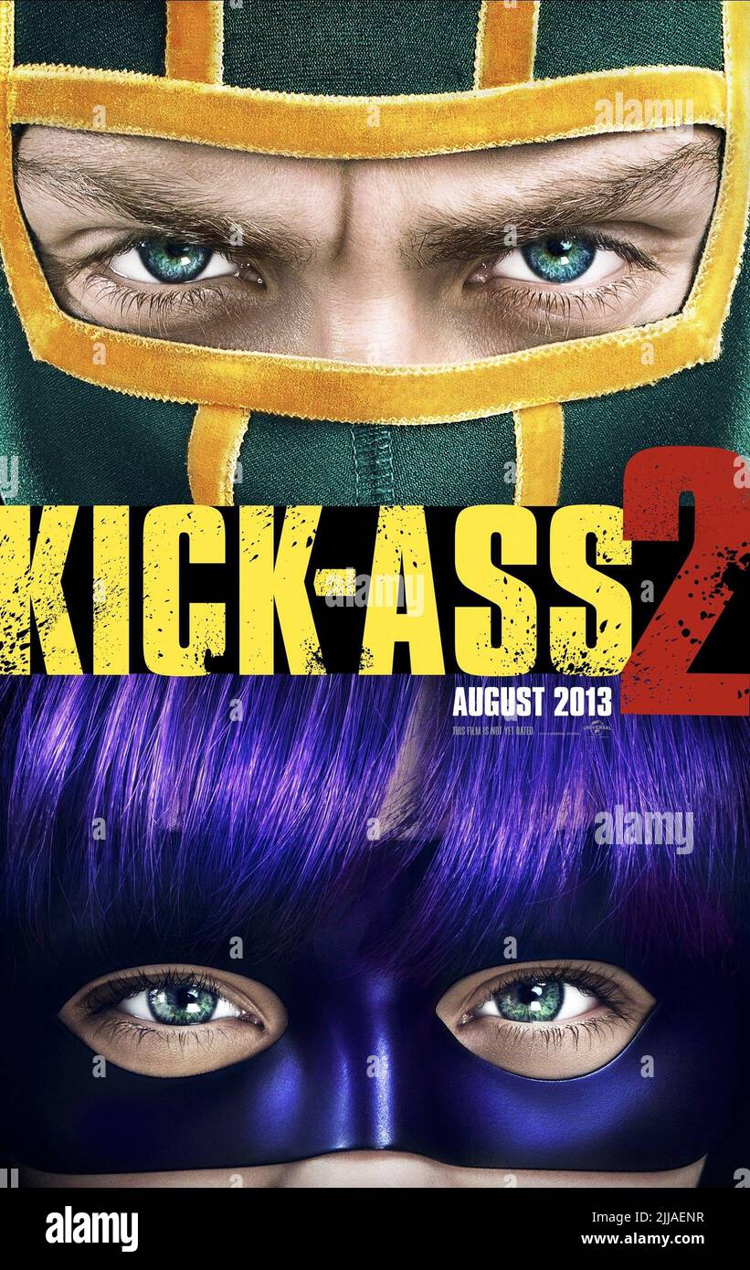 AARON TAYLOR-JOHNSON, CHLOE GRACE MORETZ POSTER, KICK-ASS 2, 2013 Stock ...