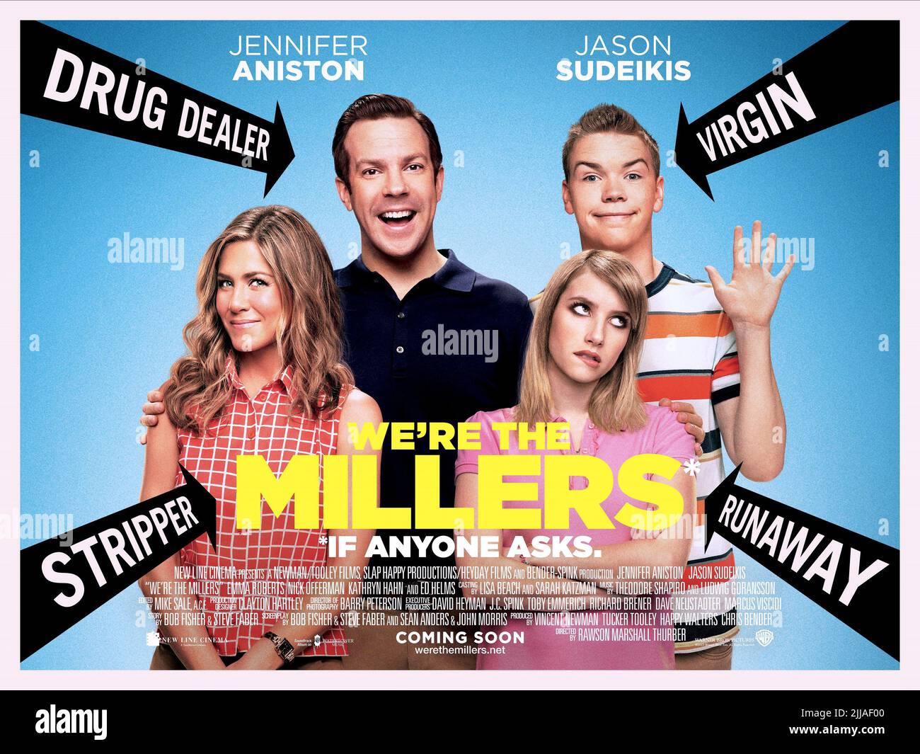 JENNIFER ANISTON, JASON SUDEIKIS, EMMA ROBERTS, WILL POULTER POSTER, WE ...