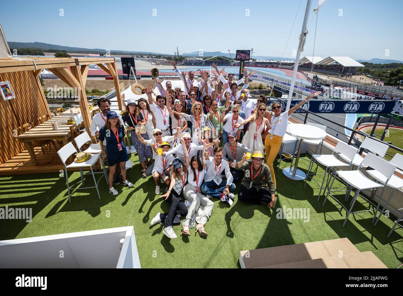 July 24, 2022, Rome, France: Photo de la famille RICARD, Hospitalite ...