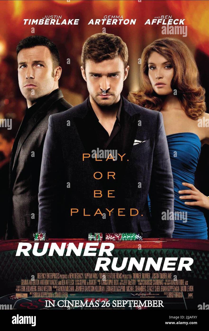 BEN AFFLECK, JUSTIN TIMBERLAKE, GEMMA ARTERTON POSTER, RUNNER RUNNER ...