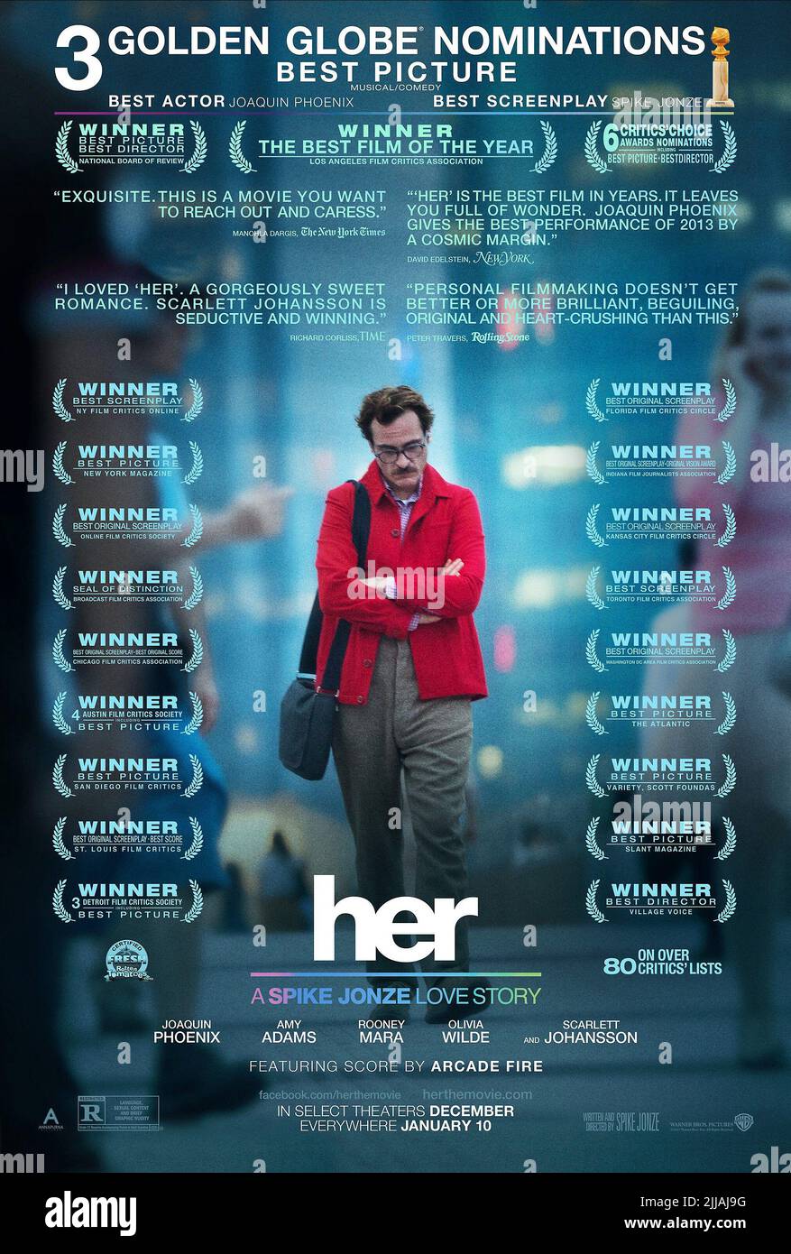 Her 2013 movie poster spike jonze hi-res stock photography and images ...