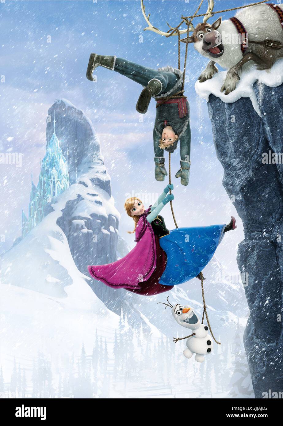 OLAF, ANNA, KRISTOFF, SVEN, FROZEN, 2013 Stock Photo - Alamy