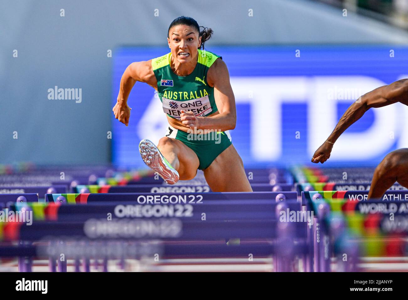 EUGENE, UNITED STATES - JULY 24: Michelle Jenneke of Australia ...
