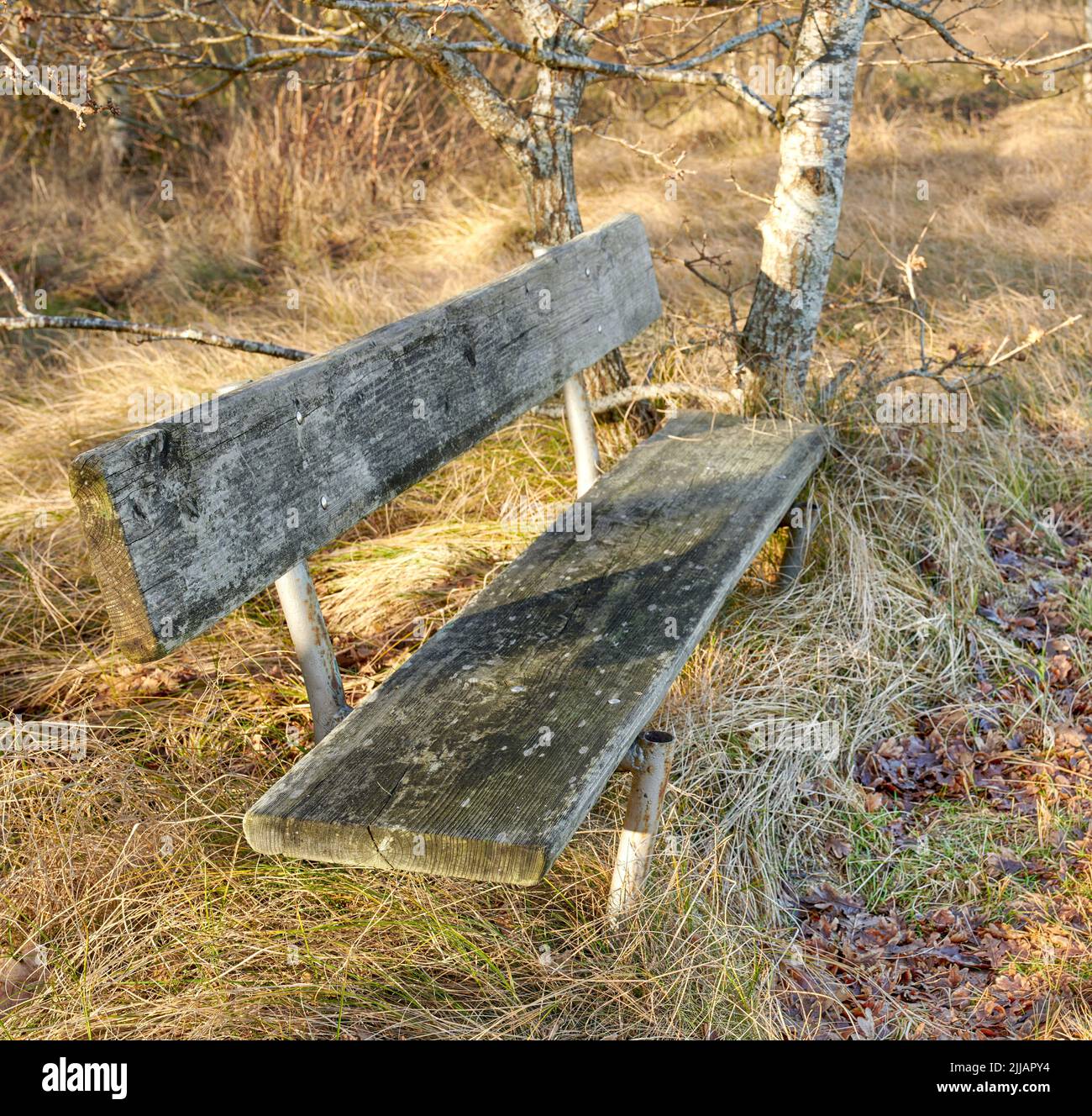 Bench wood outside old hi-res stock photography and images - Alamy