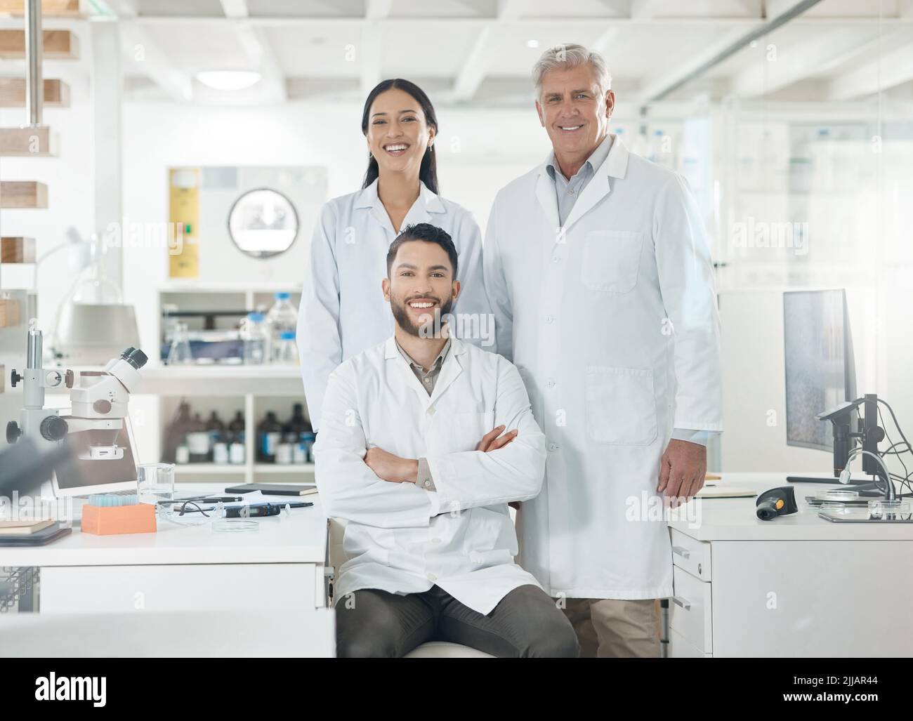 Science has served humanity from the very beginning. Portrait of a team ...