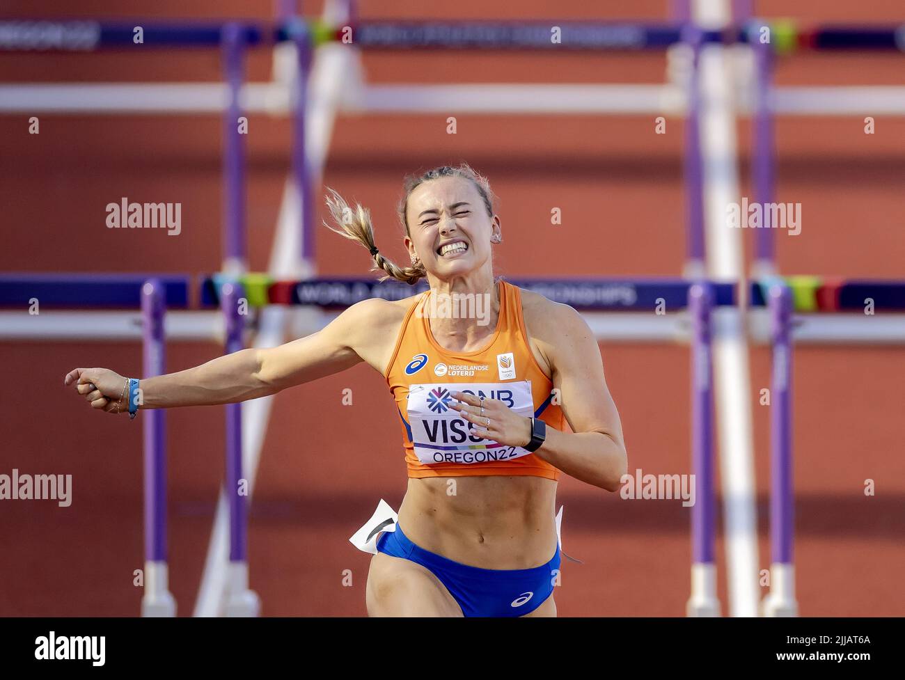 Eugene, Oregon, 25/07/2022, EUGENE - Nadine Visser, in action during ...