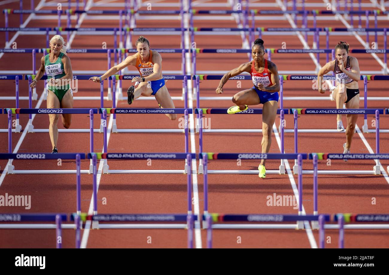 Eugene, Oregon, 25/07/2022, EUGENE - Nadine Visser, in action during ...