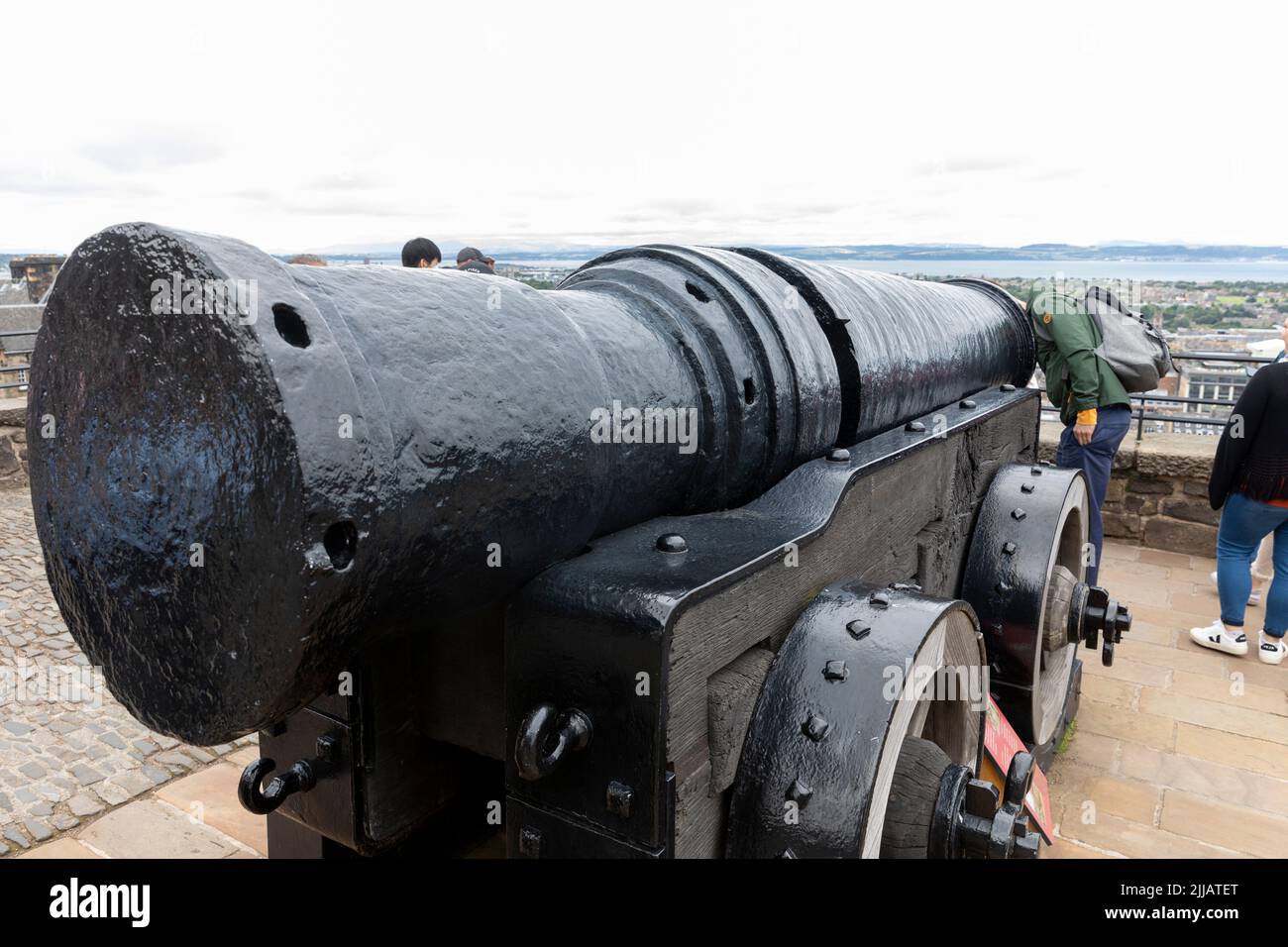 Mons Meg cannon gun, on display at Edinburgh Castle in Scotland, Mons ...