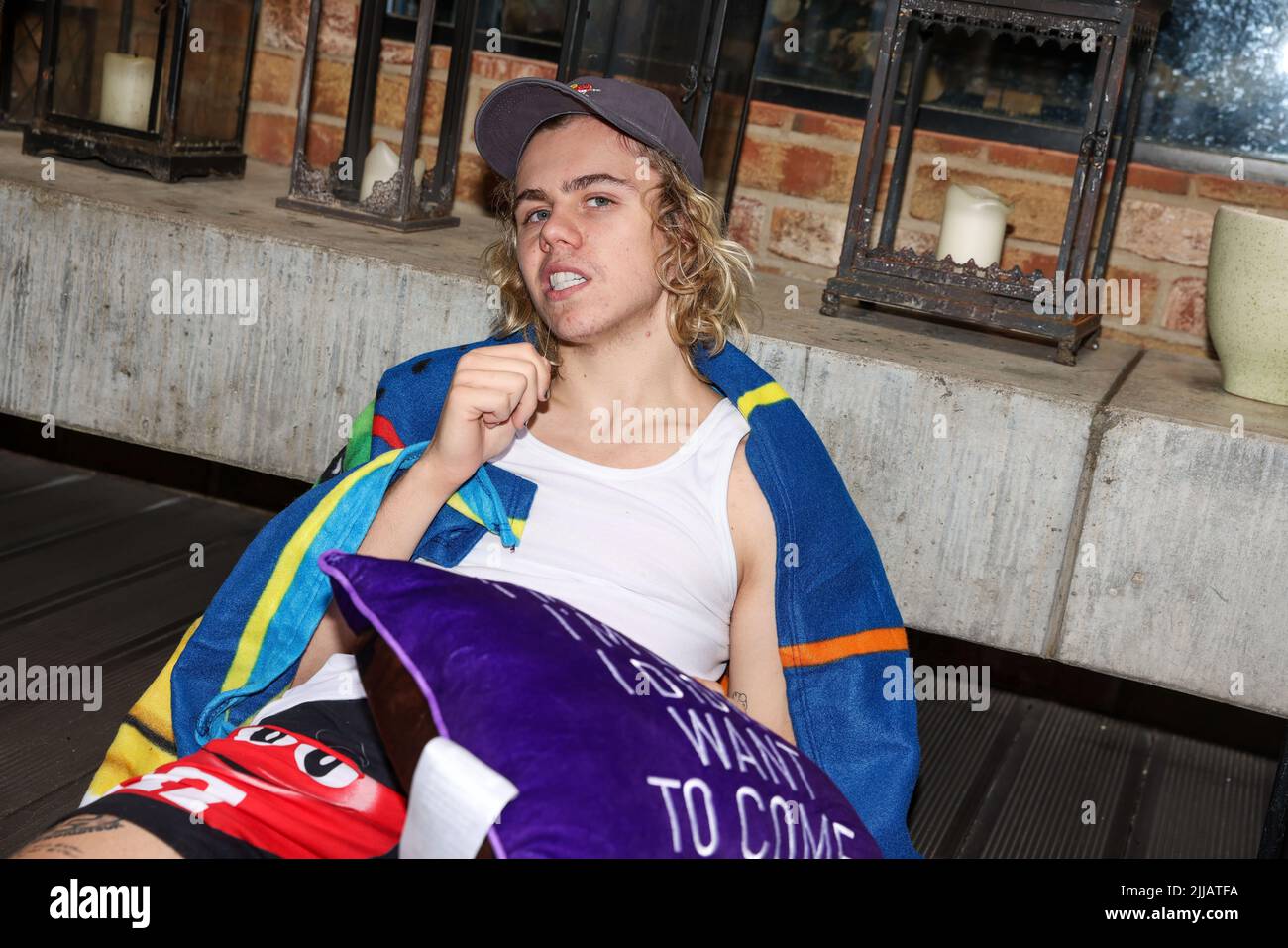 Berlin, Germany. 15th July, 2022. Australian singer and shooting star ...