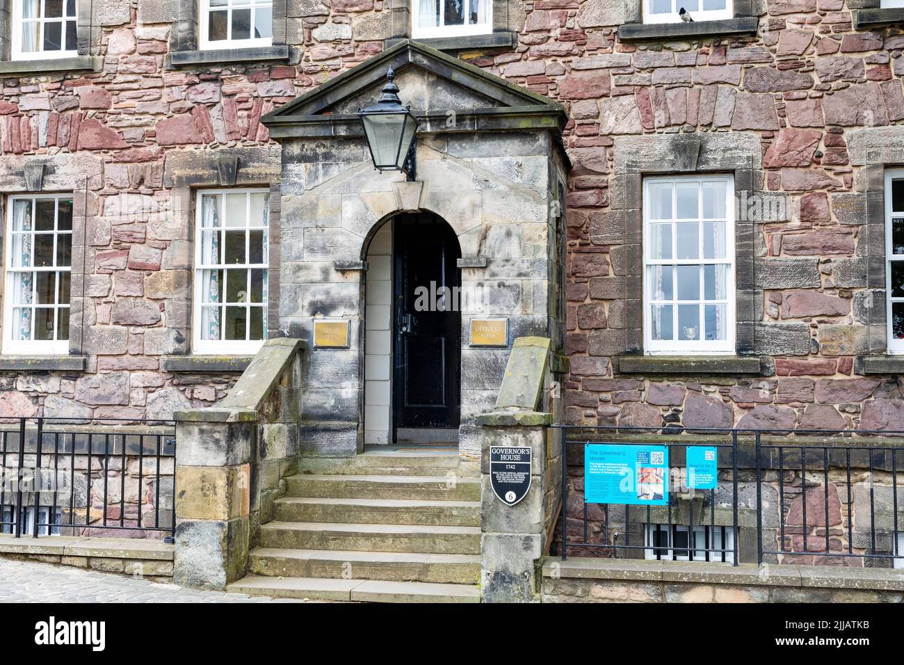 Governors House, Edinburgh Castle,Edinburgh, Scotland on a summers day ...