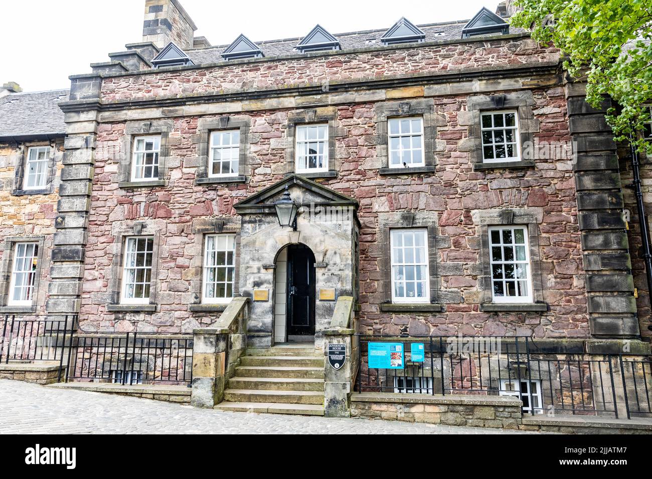 Governors House, Edinburgh Castle,Edinburgh, Scotland on a summers day ...