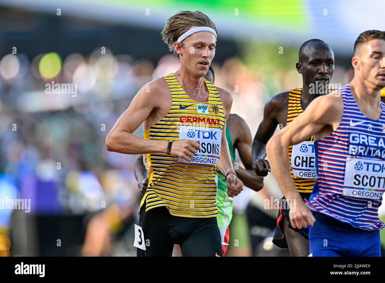 EUGENE, UNITED STATES - JULY 24: Sam Parsons of Germany competing on ...
