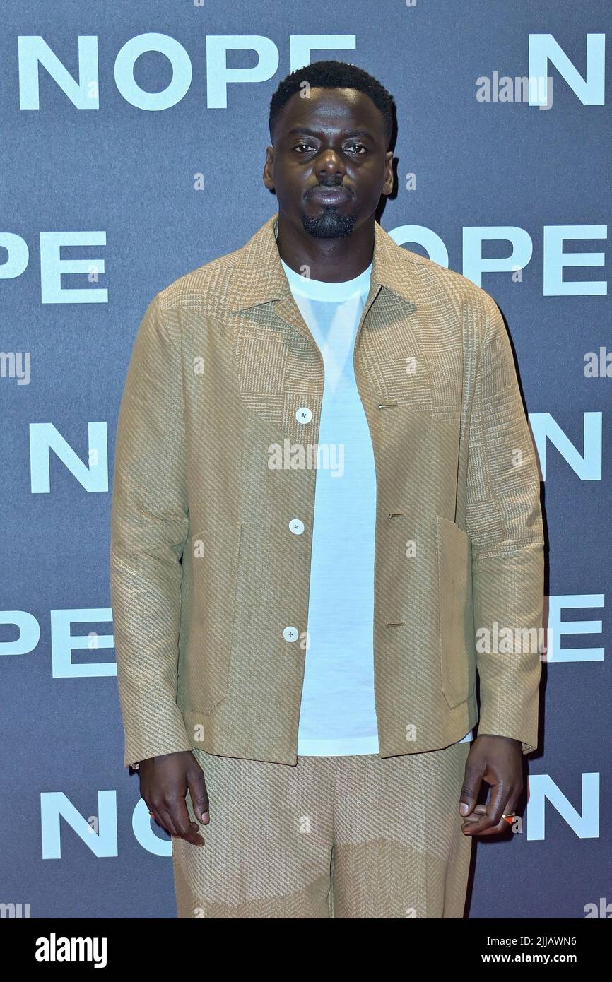 Rome, Italy. 24th July, 2022. Daniel Kaluuya attends the red carpet of ...