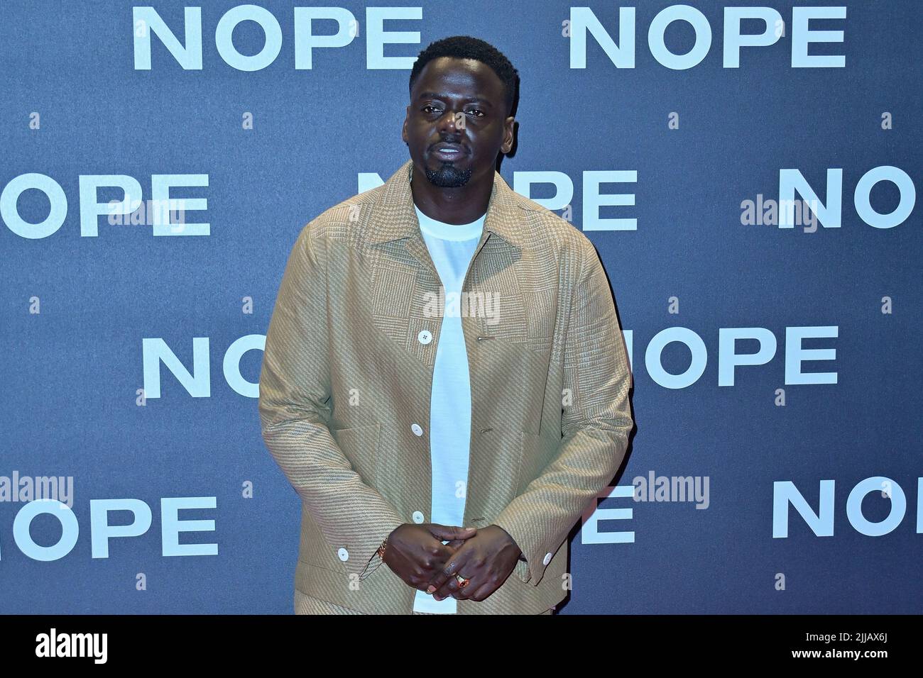 Rome, Italy. 24th July, 2022. Daniel Kaluuya attends the red carpet of ...