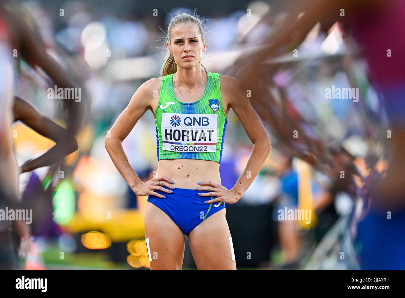 EUGENE, UNITED STATES - JULY 24: Anita Horvat of Slovenia competing on ...