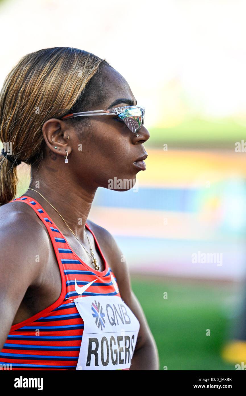 EUGENE, UNITED STATES - JULY 24: Raevyn Rogers of USA competing on ...