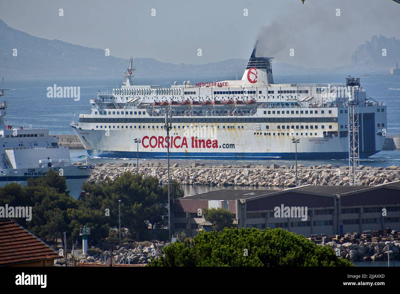 Marseille, France. 24th July, 2022. The Mediterranee Ro-Ro/Passenger ...