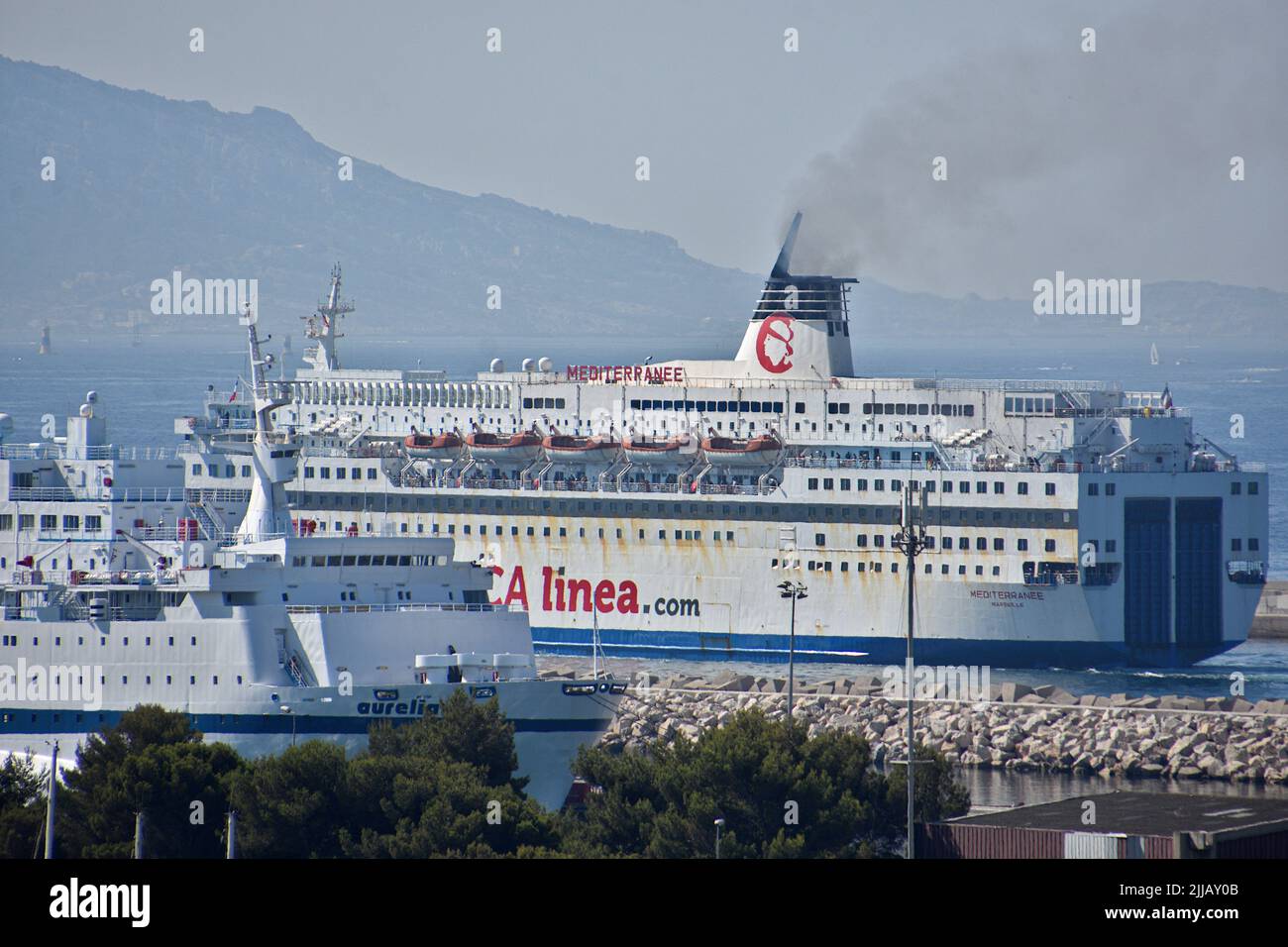 The Mediterranee Ro-Ro/Passenger Ship arrives at the French ...